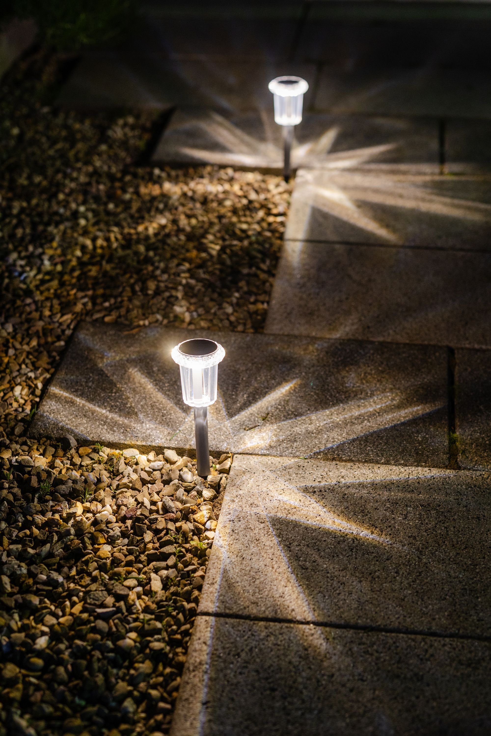 Balise solaire - GALIX - G2624 - Effet Étoile - H30 cm - 3 LED SMD ...