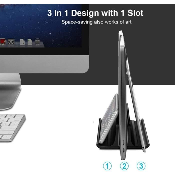 Support Vertical Ordinateur Portable, Support Pc Portable, Conception ...
