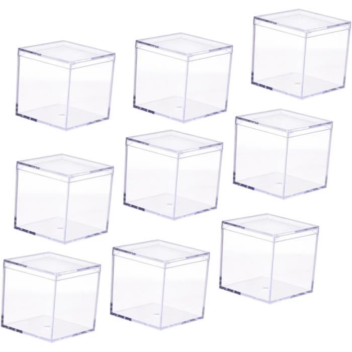 18 pièces petite boîte transparente Mini boîte à bonbons boîte de ...