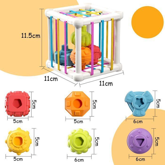 Jouet Bebe 1 2 Ans, Montessori Sensoriel Jeux pour Bébé 6 9 12 18 Mois ...