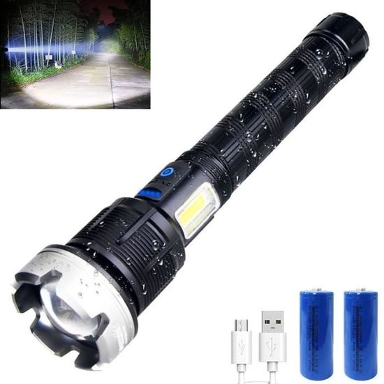 Vastfire Led Lampe De Poche Blanc Luminosité 10000 Lumens, Cob ...
