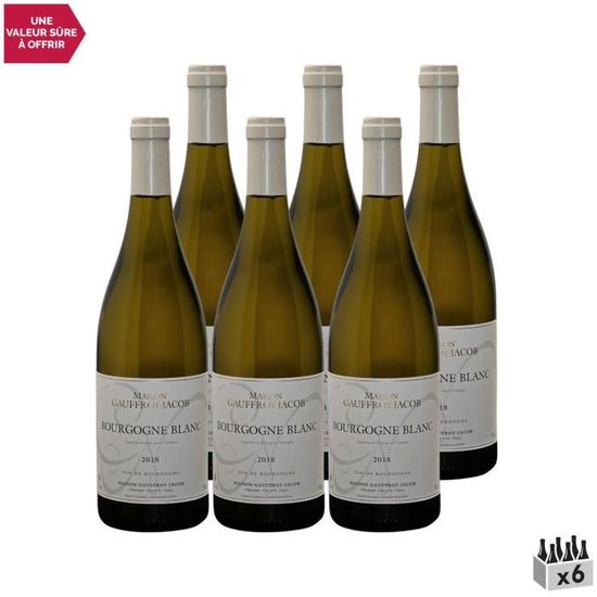 Bourgogne Chardonnay Blanc 2018 - Lot de 6x75cl - Maison Gauffroy-Jacob ...