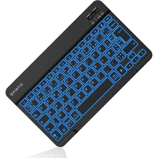 Clavier Sans Fil Rétroéclairé À 7 Couleurs [Azerty Français] - Clavier ...