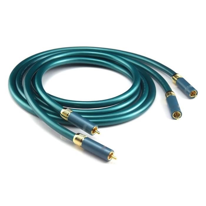 Câble Hifi RCA Amplificateur CD Haut De Gamme Interconnexion 2RCA À ...