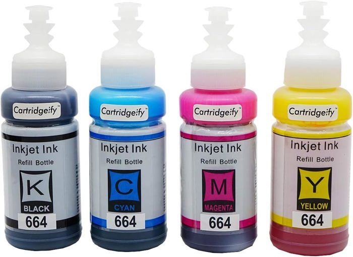 664 Encre Compatible avec Epson 664 (T6641 T6642 T6643 T6644 ...