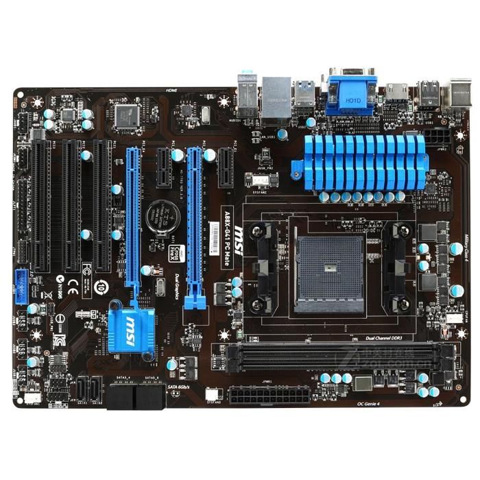 Carte mère MSI A88X-G41 PC Mate AMD A88X Socket FM2/FM2+ 2xDDR3 SDRAM 32 Go ATX - Cdiscount ...