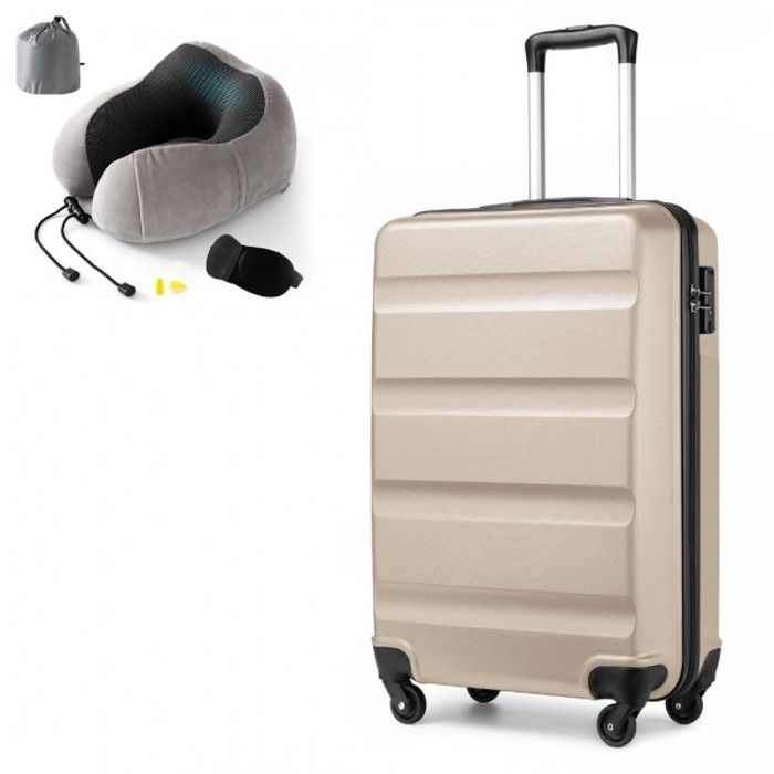 Valise de Cabine 55x38x20cm Valise rigides Légères avec Trolley en ABS ...