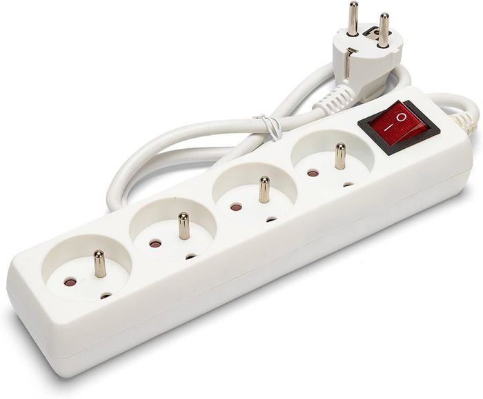 Bloc multiprise 10/16A + Interrupteur 3G1mm2,4 Prises - Cdiscount Bricolage