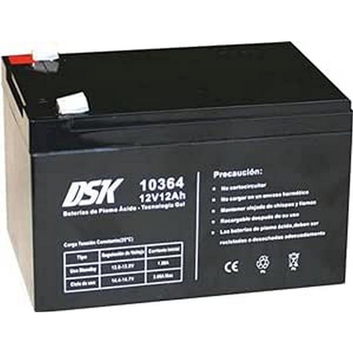 Batterie plomb AGM Gel - DSK - 10364 - 12V 12Ah - Scellée rechargeable ...