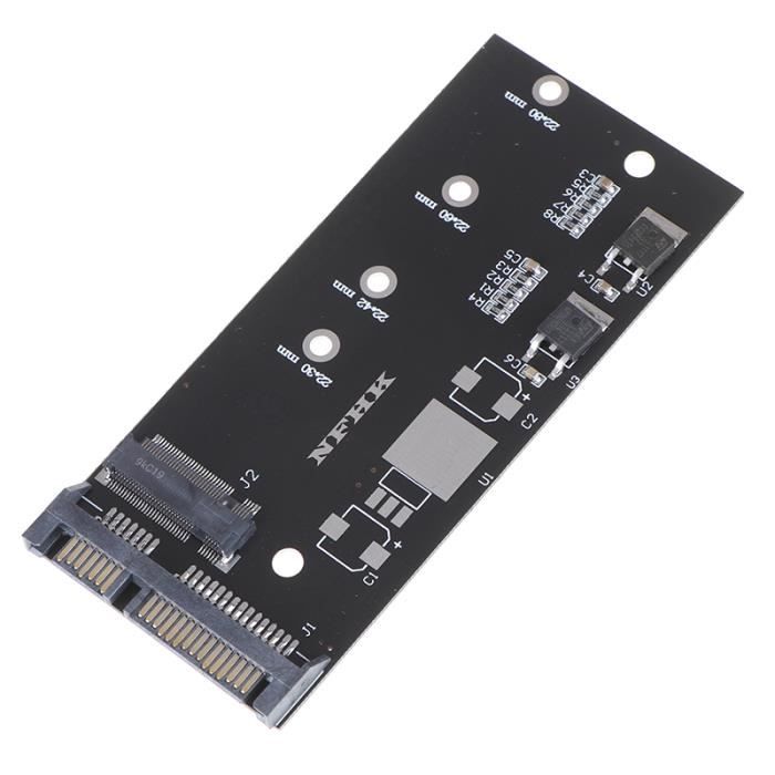 Carte de conversion Ngff SSD vers Sata 2.5 pouces, adaptateur M.2 Ngff Ssd vers Sata a3 ...