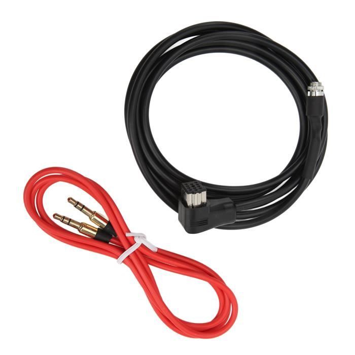 Ashata câble d'entrée auxiliaire Adaptateur d'entrée auxiliaire femelle ...