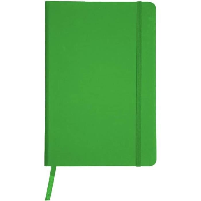 Carnet de notes A6 ligné couverture rigide avec élastique signet 'Color ...
