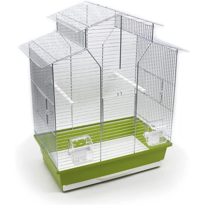 Cage à oiseaux IZA 2 II Citron vert 52 x 30 x 60 cm - Cdiscount Animalerie