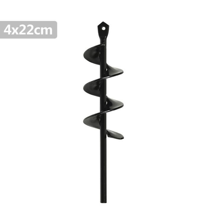 Foret-meche,tarière de jardin en spirale,mèche à tige hexagonale,pour ...