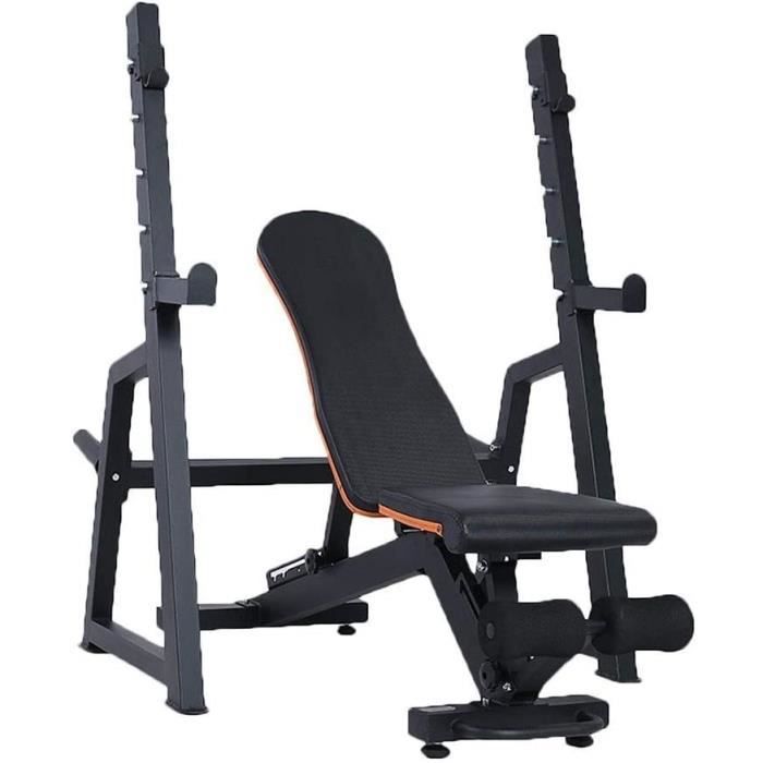 Bancs de Musculation Squat Rack Table Poids Bench Commercial Presse ...