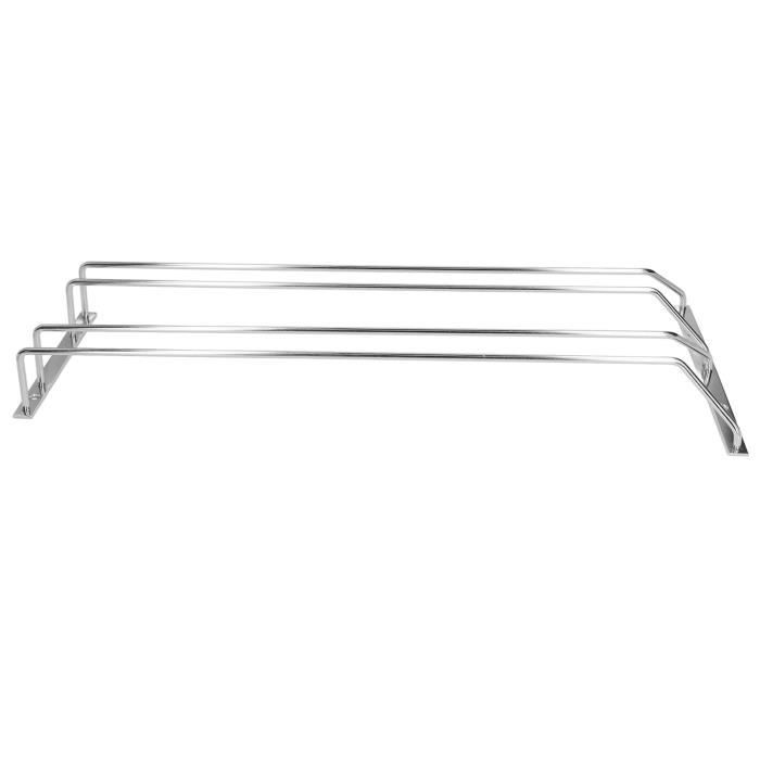 Support de verres à pied suspendu - HURRISE - Double rangée - Acier ...