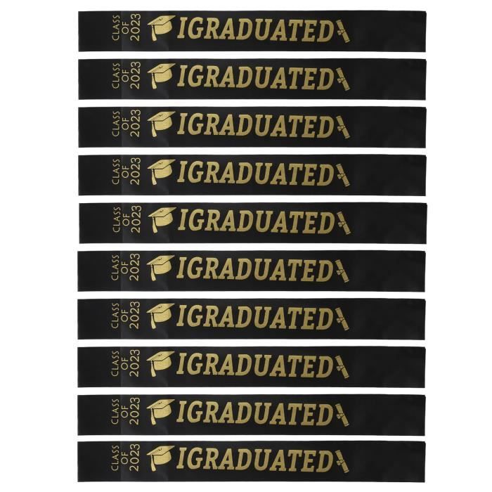 Ceinture de graduation - HURRISE - Class of 2023 - Blanc - Ruban doux ...