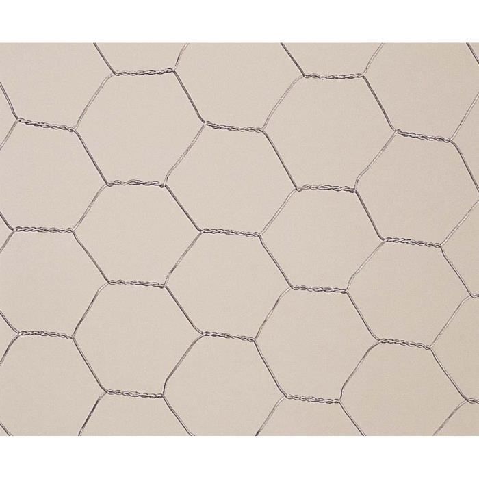 Grillage métallique triple torsion - NORTENE - Galvanex 25 - 0,50 x 10 ...