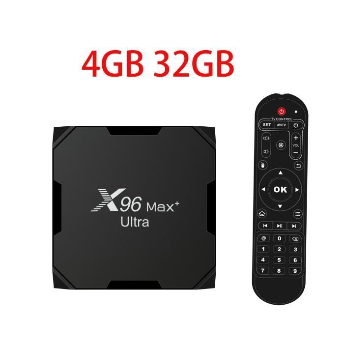 X96Max Plus Ultra Android 11 Smart TV Box,Amlogic S905tage,Touriste Wifi AV1,4G,32G,64G,HDR10,8K ...