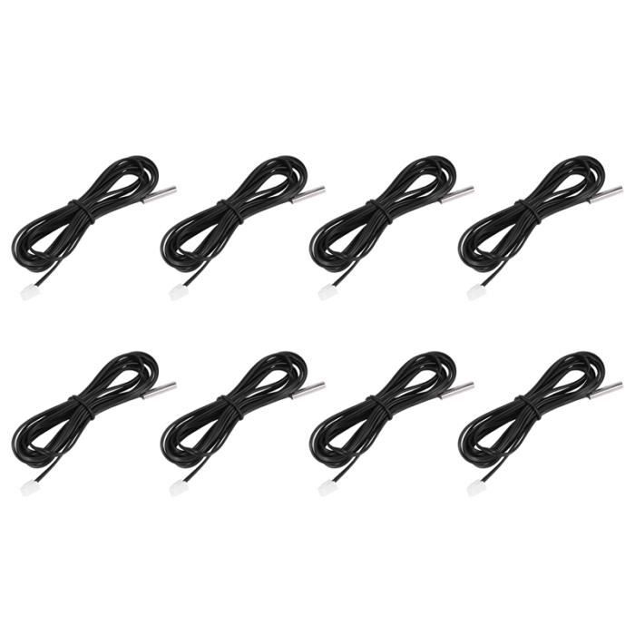8pièces 2M NTC Thermistance Capteur de Temperature Etanche de la Sonde ...