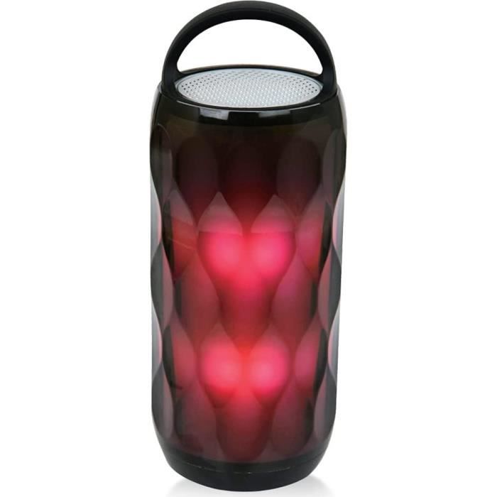 Enceinte Bluetooth Portable Puissante 5W Avec Lumière Led X5 Couleurs ...