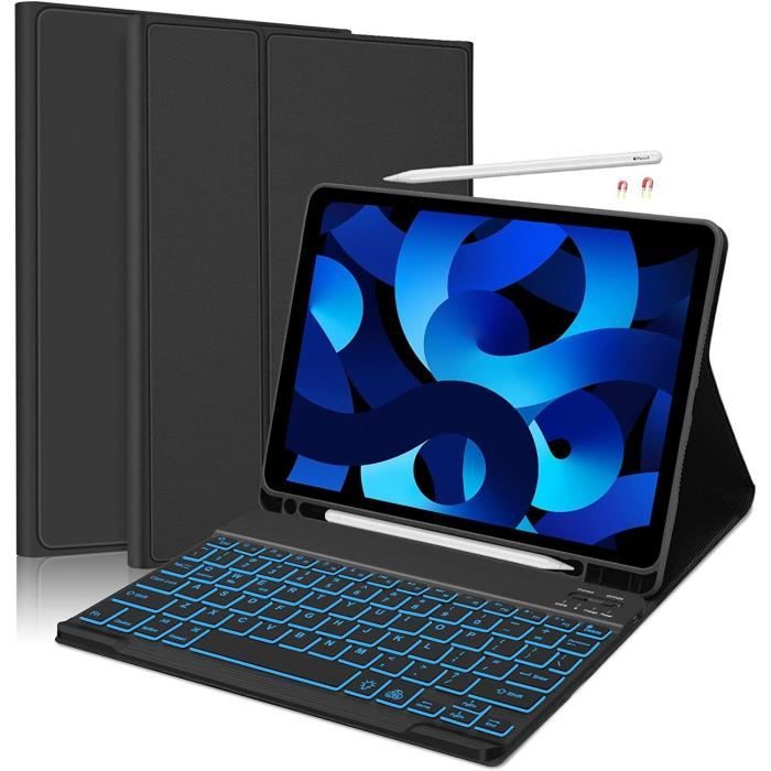 Clavier Pour Ipad Pro 12,9 Pouces Avec Coque 6E - 5E -4E -3E Génération 2022-2021-2020-2018 ...