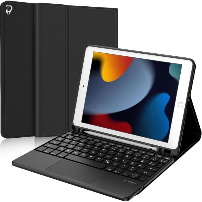 Étui Clavier Pour Ipad 10,2" - Clavier Ipad 9Ème Génération Avec Pavé ...