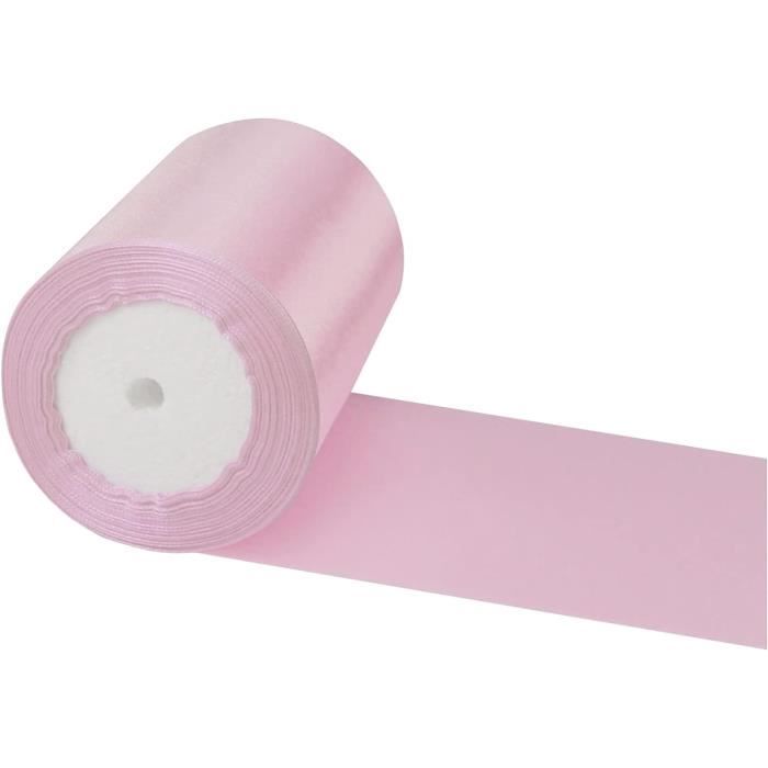 Large Ruban Satin Rose 10Cm X 23M,Ruban Cadeau,Ruban Couture,Ruban De ...