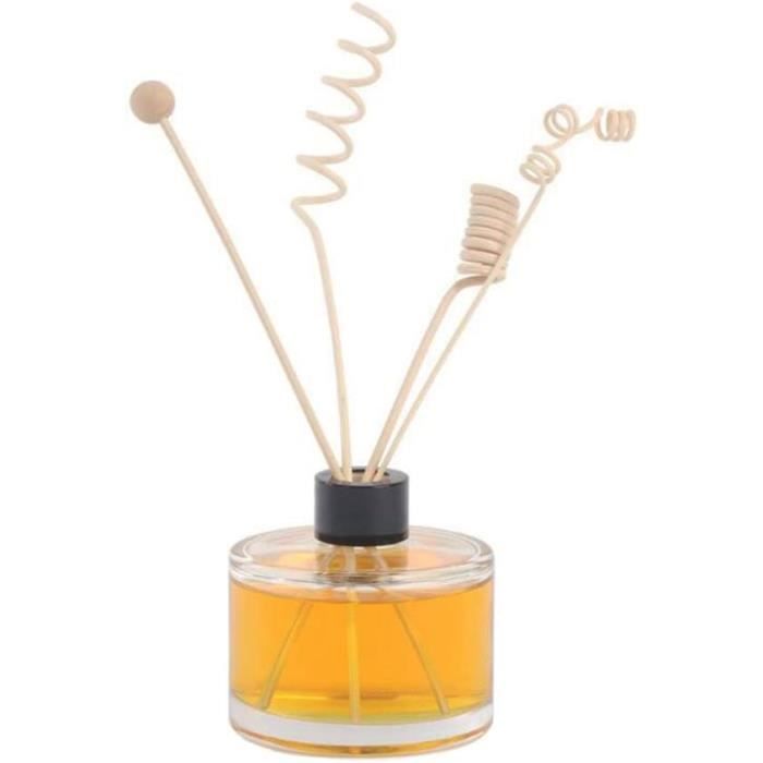 100Ml Flacon Diffuseur Rond Vide En Verre Transparent Rechargeable Pour ...