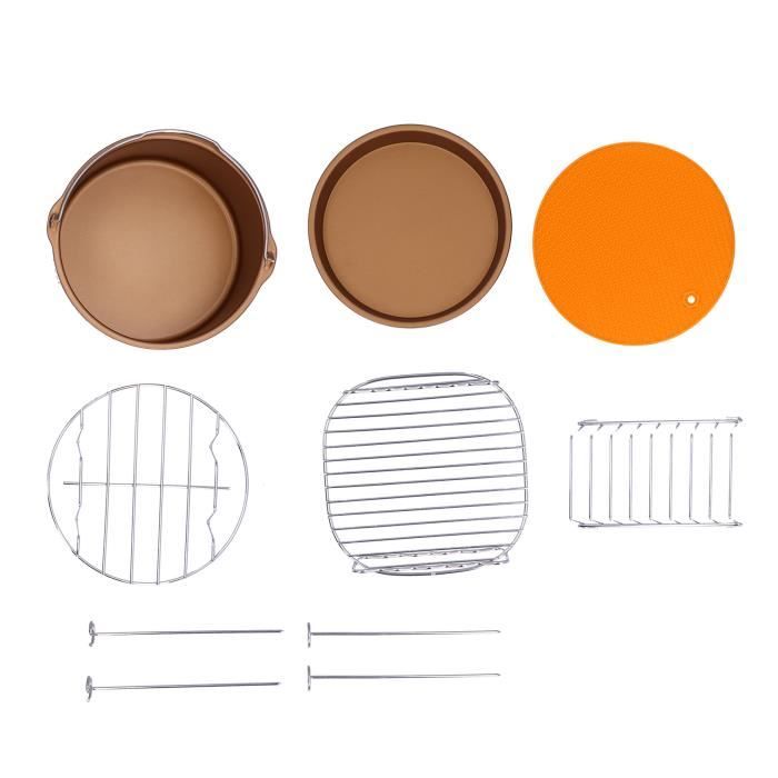 VINGVO Pièces de friteuse Pizza Pan Cake Pan Steaming Rack Fryer Parts ...