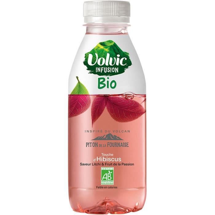 VOLVIC Infusion Bio Hibiscus Litchi passion - 75cl - Cdiscount Au quotidien