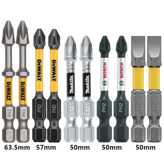 VISSEUSE - DEVISSEUSE,Bit Set 1--tournevis électrique Bosch Makita PH2 ...