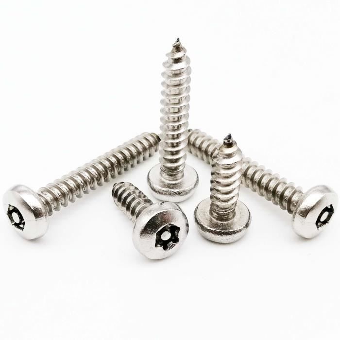 M4.8x13mm -Vis à bois autotaraudeuse de sécurité, 20 pièces, M2.9 M3.5 M3.9 M4.2 M4.8, en acier ...