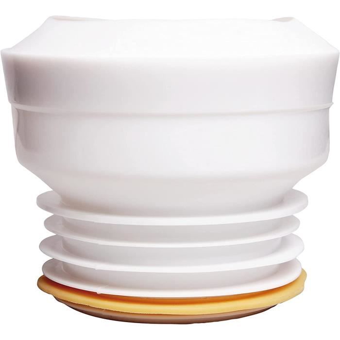 Sortie de cuvette droite diamètre 110 mm push fit, blanc[120 ...