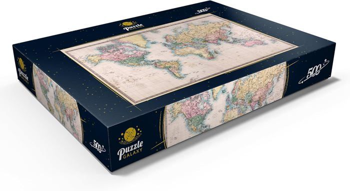 Carte du Monde D'après La Projection De Mercator, 1860 - Premium 500 ...