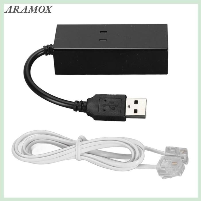 ARAMOX USB 56K External Modem Plug and Play - 10/8/7/Vista/XP, LINUX ...
