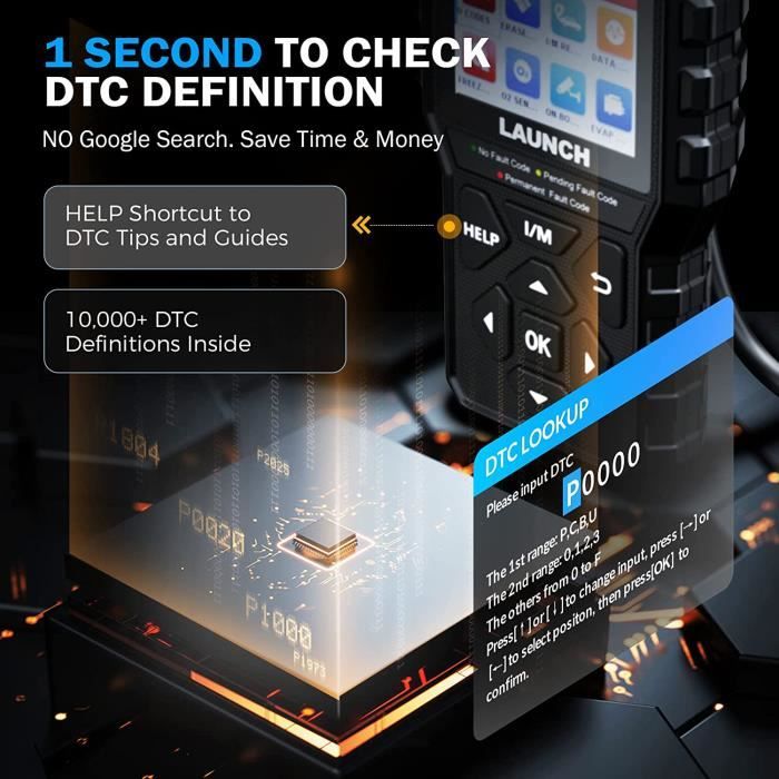 LAUNCH CR529 Scanner OBD2 Outil Diagnostic Auto Français Lecteur de ...