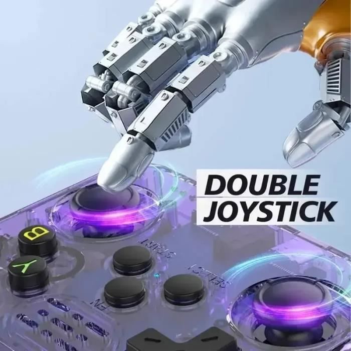 Console Portable - R36S - Purple - 3,5" IPS - 20 000 Jeux - Double Joystick 3D - Cdiscount Jeux ...