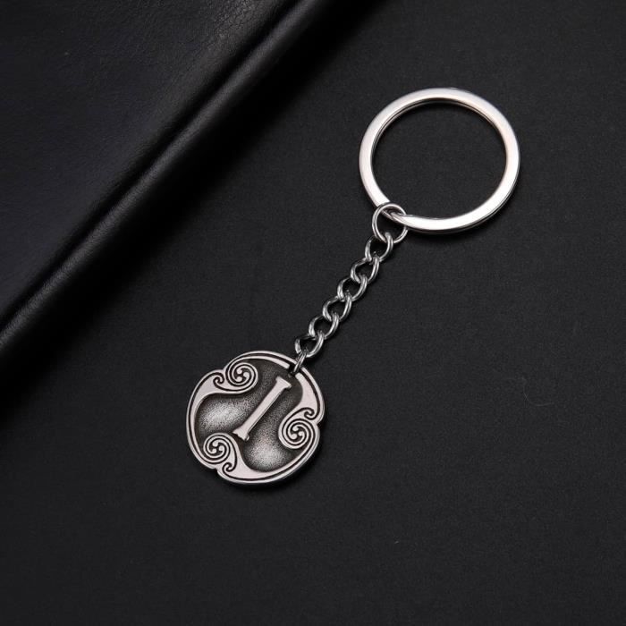 Porte-Clés Vikings Nordiques 24 Runes En Acier Inoxydable Pendentif ...