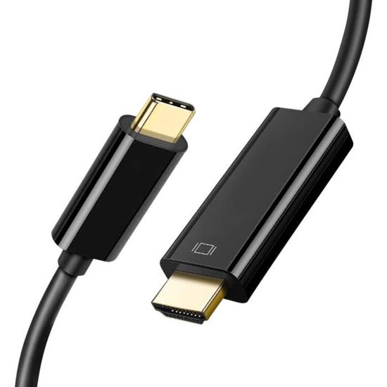 Cable USBC vers HDMI 4K UHD1.8m USB Type C Male vers HDMI Male ...