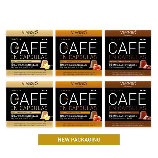 VIAGGIO ESPRESSO - 60 capsules de café compatibles avec Nespresso ...