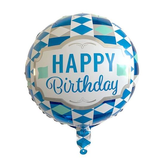 BALLON DECORATIF,Émeraude--Ballon Rond à Air en Aluminium Joyeux Anniversaire, Décorations de ...