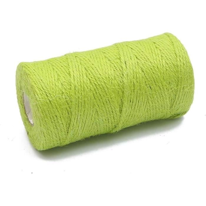 Cqinju-Ficelle De Jardin 100M Natural Buckap Jute Jute Coloré Cordon De ...