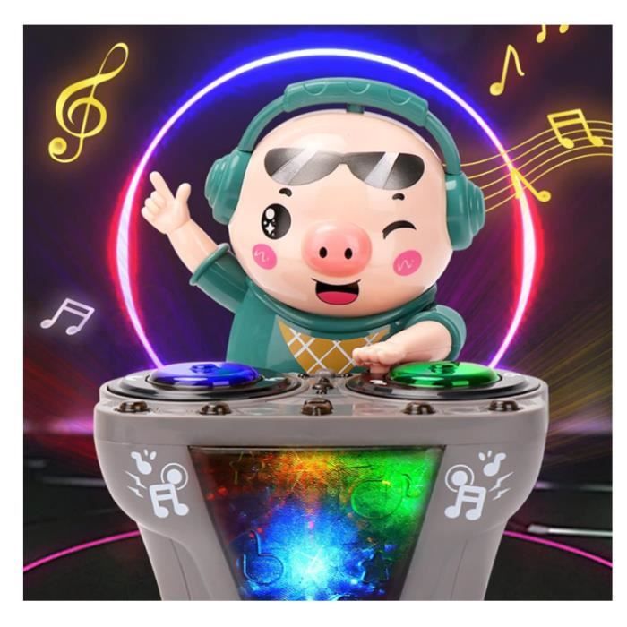 Jouet musical - Cochon dansant DJ - Musique et lumières - 20 chansons ...