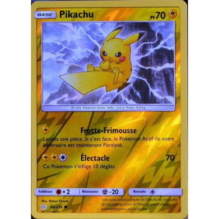 Carte Pokémon 66-236 Pikachu - Reverse SL12 - Soleil et Lune - Eclipse ...