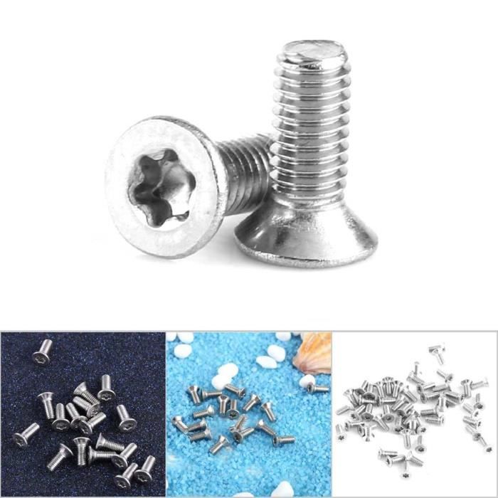 Atyhao vis d'entraînement en étoile Vis étoile M3 Vis à tête fraisée à ...