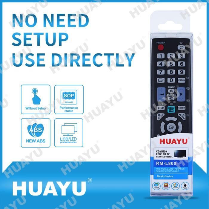 Huayu Télécommande Universelle Rm L800 Pour Samsung Lcd Led Hdtv