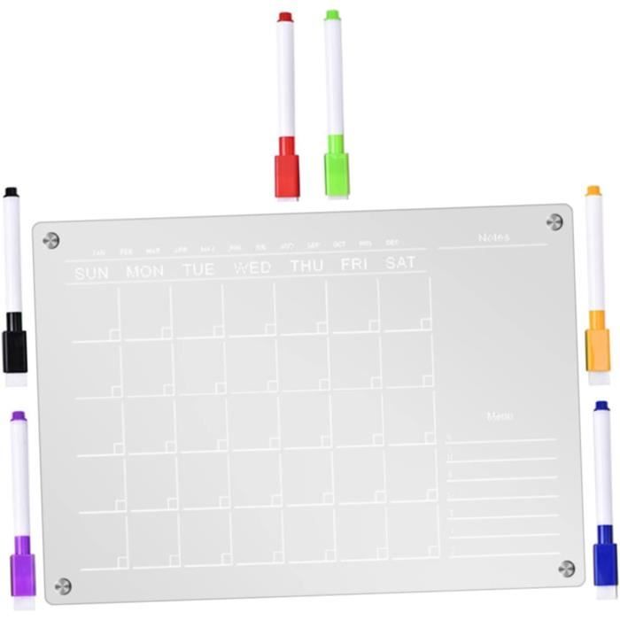 1 Jeu Babillard Réinscriptible Planificateur De Calendrier Mural ...