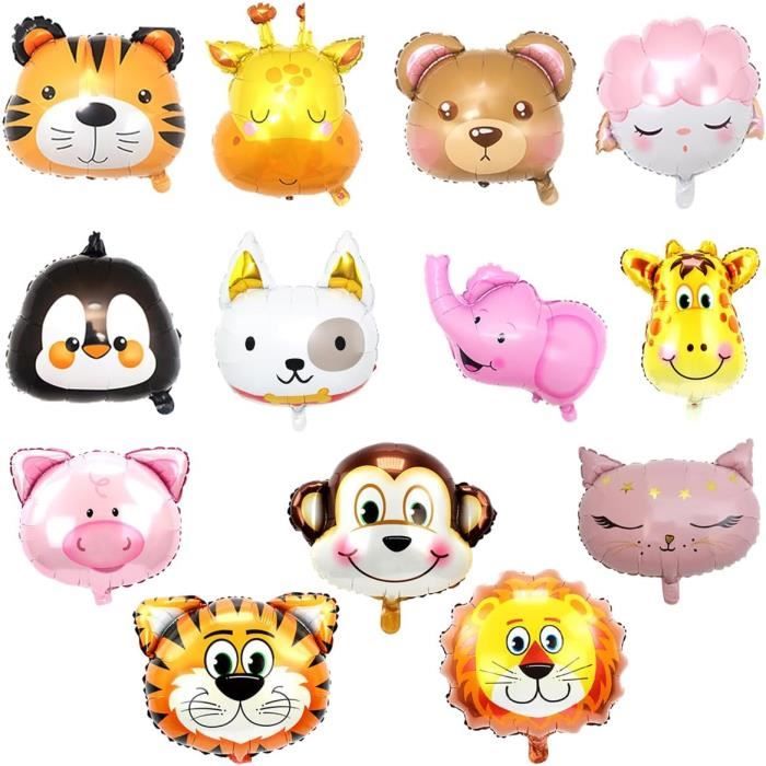 Ballons Animaux En Aluminium, Ballon Hélium Animaux, Jungle Animal ...