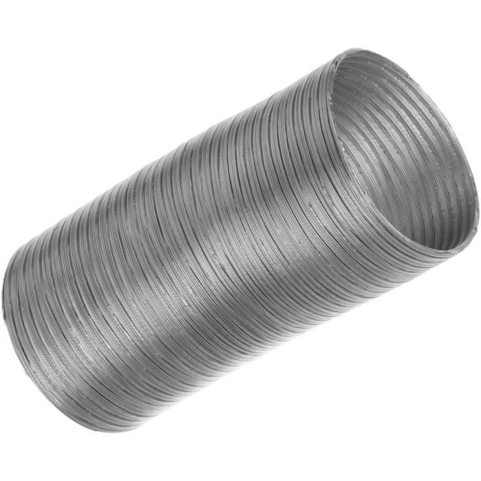 Conduit d'air Flexible - EUROPLAST - 150mm - Aluminium - 1.5m ...